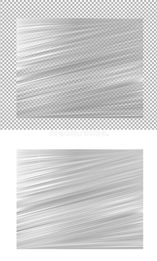 Realistic Transparent Vector Plastic Wrapper Stock Vector ...