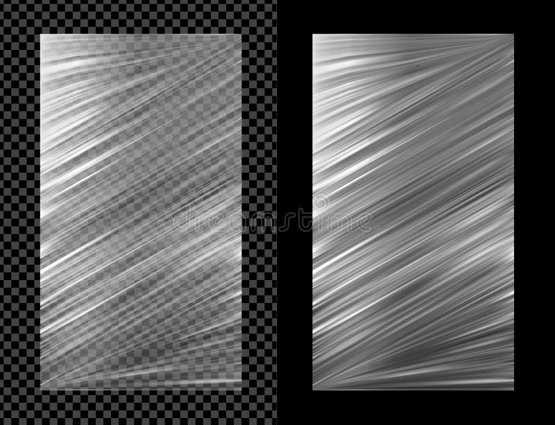 Realistic Transparent Plastic Wrapper Stock Illustration - Illustration ...