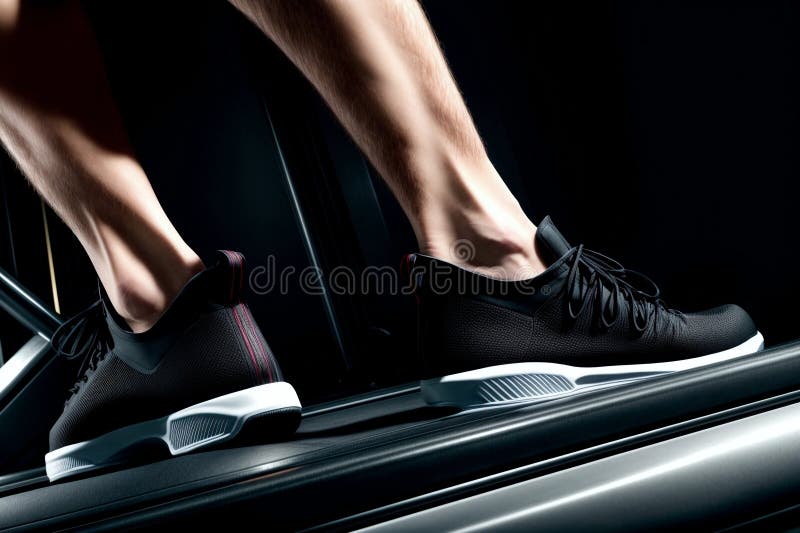 Realistic Treadmill Close Up Shot of Sleek Design.AI Generated Stock ...