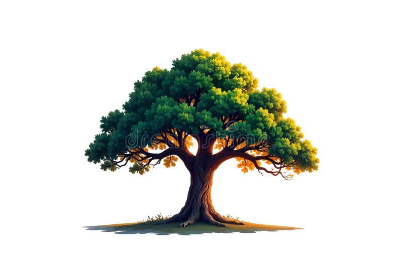 Realistic Tree Illustration Stock Illustration - Illustration of spruce ...