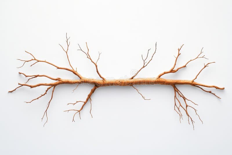 Realistic Tree Roots and Branches Displayed Artfully Stock Illustration ...