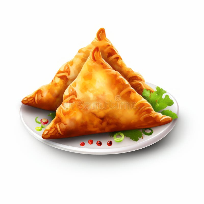Samosa Plate Stock Illustrations – 1,847 Samosa Plate Stock ...
