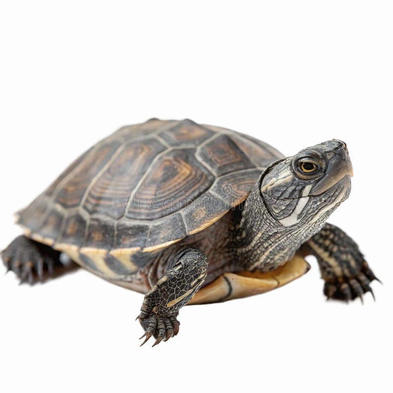 Realistic Turtle Walking on Transparent Background Ideal for ...