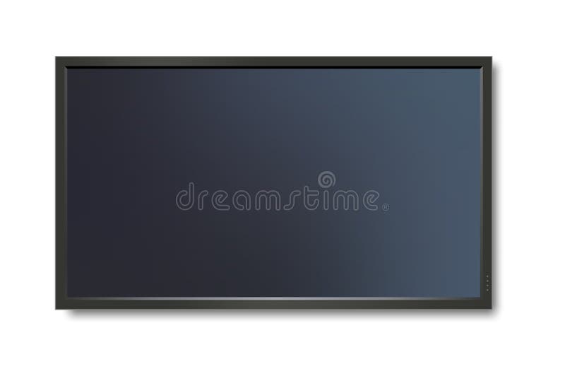 Realistic TV Screen. Modern Stylish Lcd Panel, Led Type Stock Vector ...