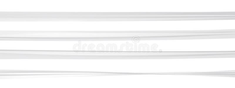 Realistic Twisted and Wrinkled White Tape. Vector Ribbon Mockup. Stock ...