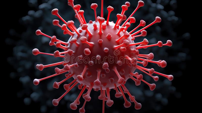 Realistic Ultra Realistic Virus Illustration AI Generated Stock ...