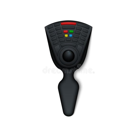 Realistic Universal Remote Controller Blank Mockup for Tv or Smart Home ...