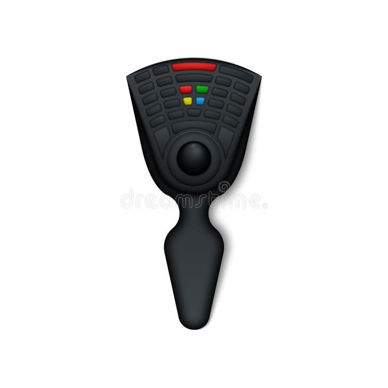 Realistic Universal Remote Controller Blank Mockup for Tv or Smart Home ...