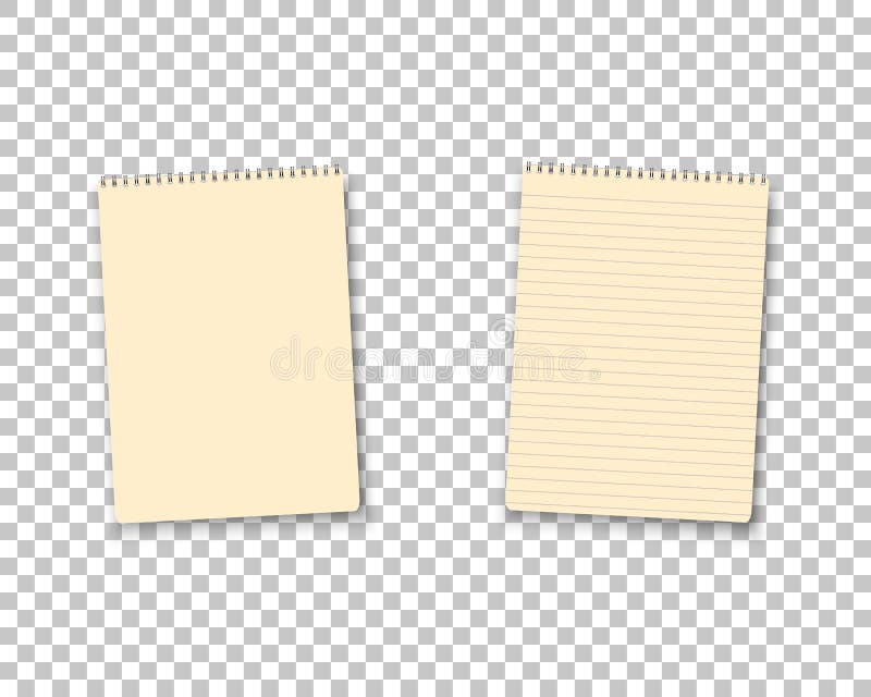 Realistic Vector Blank Notepad TextBook Icon. Vector Notepad Template ...