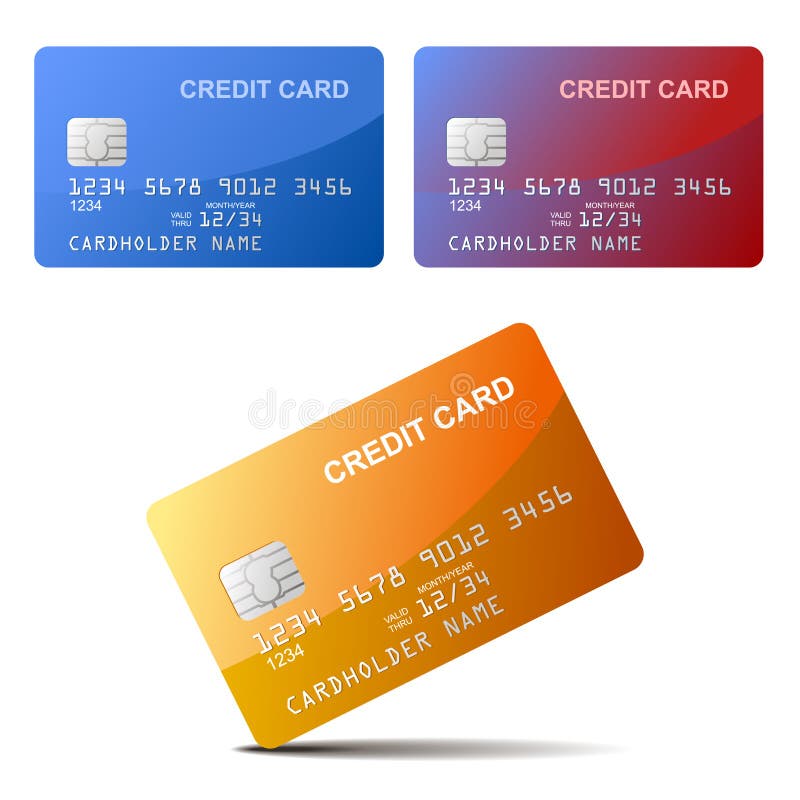 Realistic Vector Credit Card Stock Vector - Illustration of debt, debit ... Realistic Vector Credit Card Stock Vector - Illustration of debt, debit ...