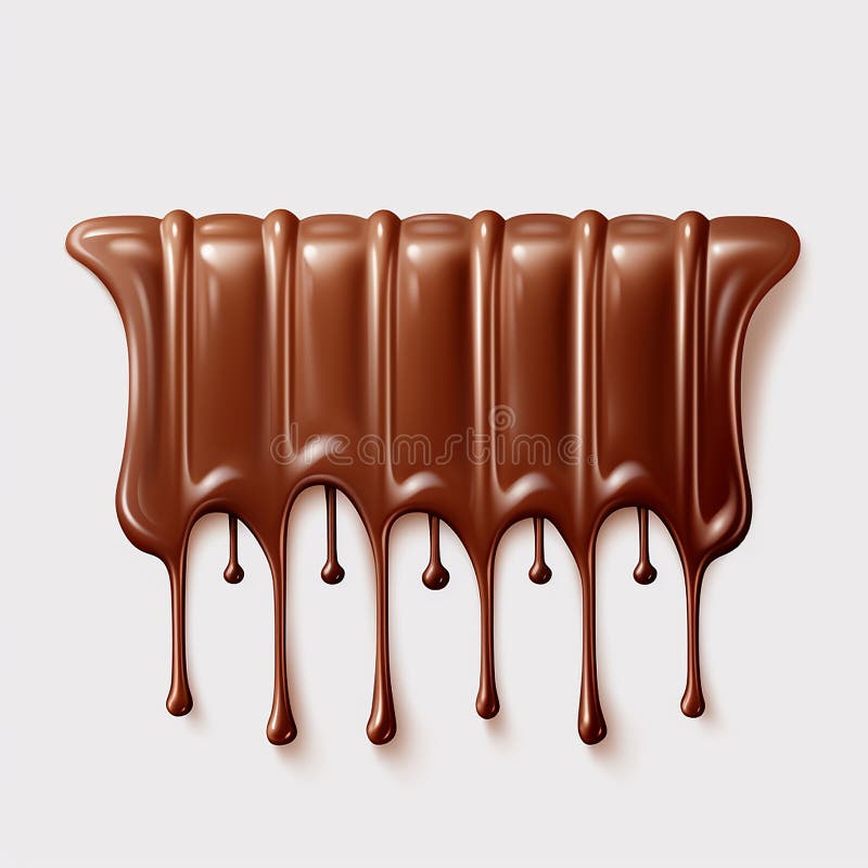 Realistic Dripping Chocolate Texture Vector Border - Sweet Indulgence ...