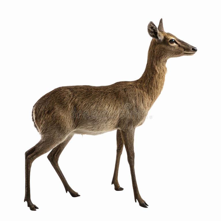 Realistic Vector of Fallow Deer Standing Elegantly on Transparent ...