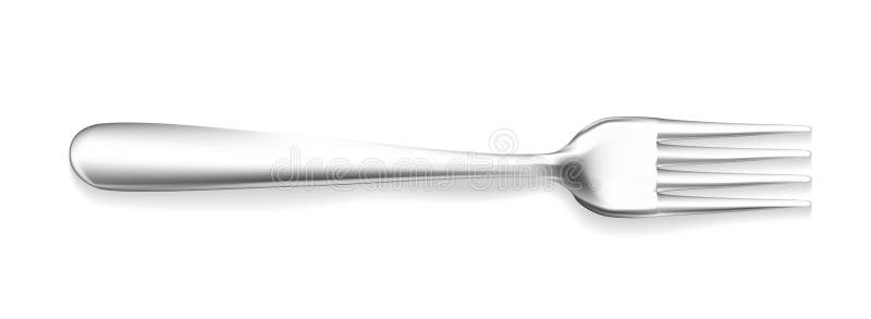 Realistic Vector Fork Mockup Isolated Stock Vector - Illustration of ...