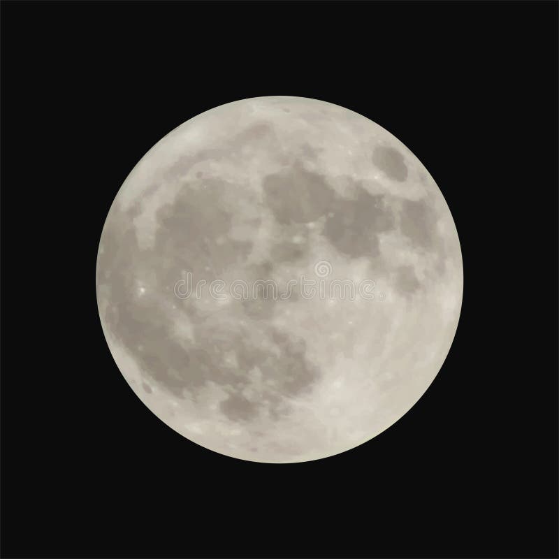 Realistic Full Moon Stock Illustrations – 858 Realistic Full Moon Stock ...