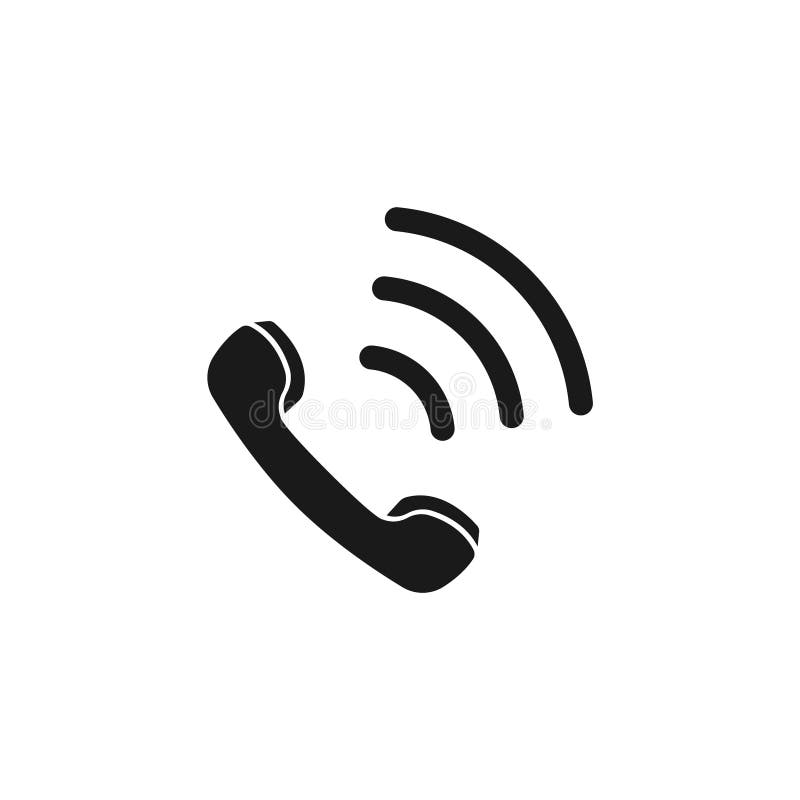 Realistic Vector Icon of the Handset during a Call. Outgoing and ...