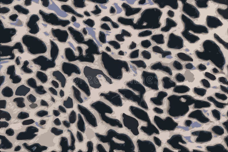 Realistic Vector Illustration of Background with Leopard Texture, Close ...