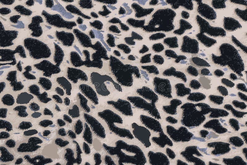 Realistic Vector Illustration of Background with Leopard Texture, Close ...