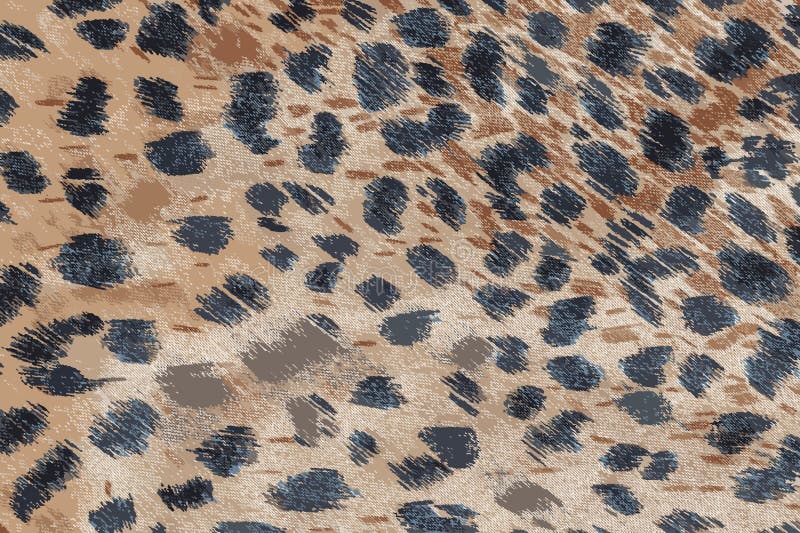 Realistic Vector Illustration of Background with Leopard Texture, Close ...