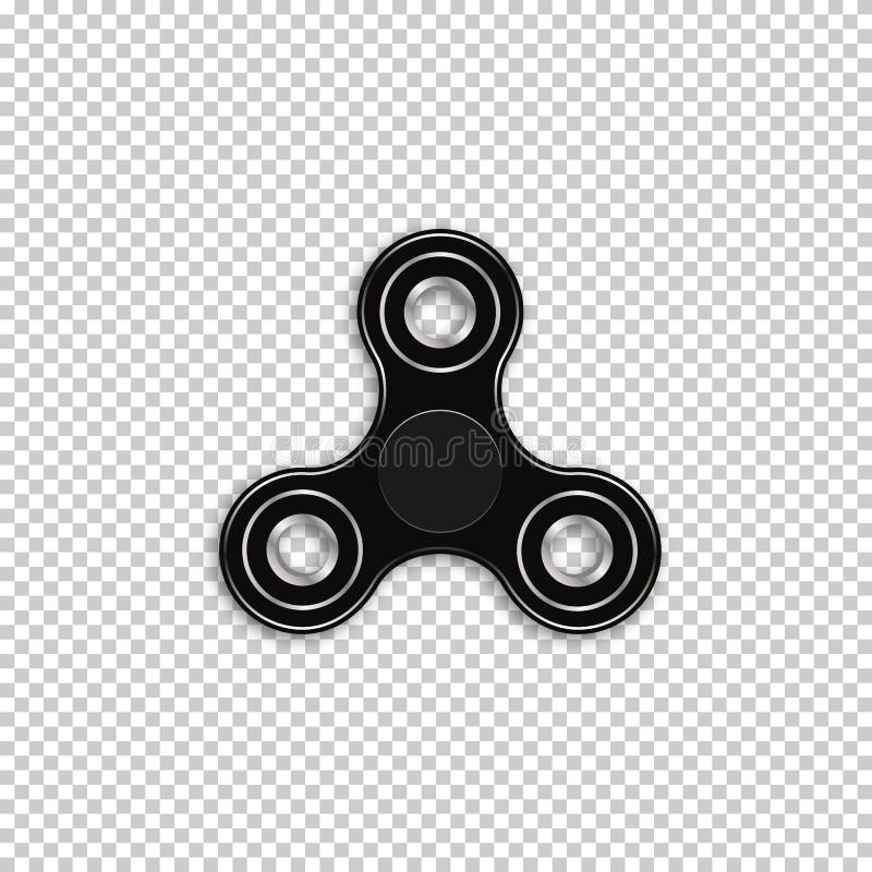 Realistic Vector Illustration of a Black Spinner Stock Vector ...