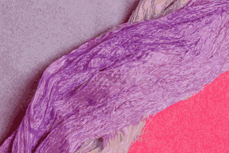 Realistic Vector Illustration of a Composition of Light Cotton Fabrics ...