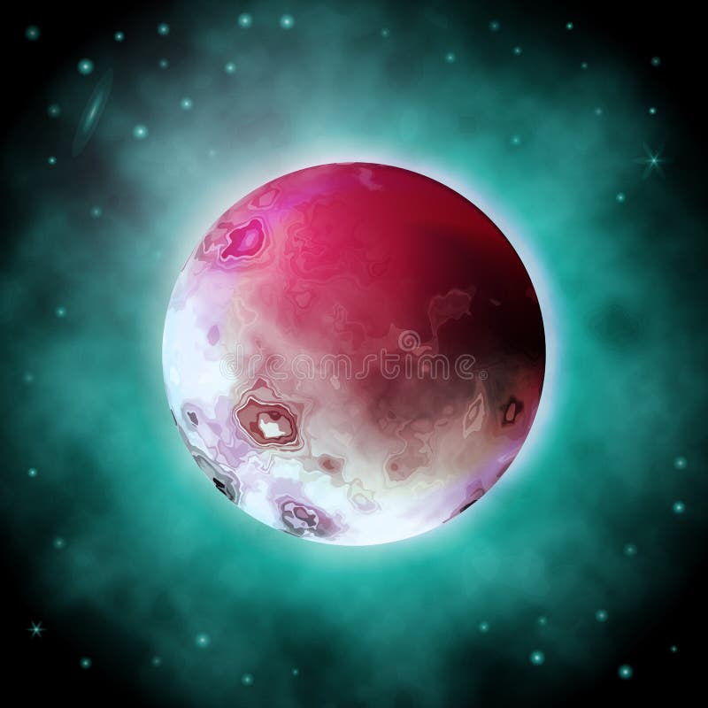Realistic Vector 3D Planet stock illustration. Illustration of ...