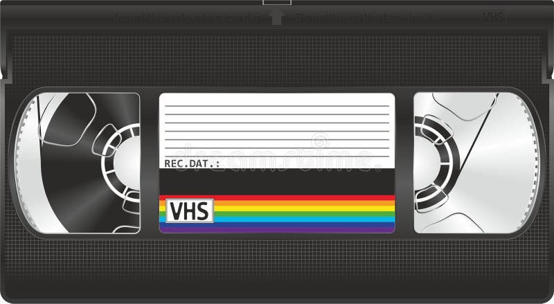 Realistic Vector Image of a VHS Video Cassette. Png Format Stock Image ...