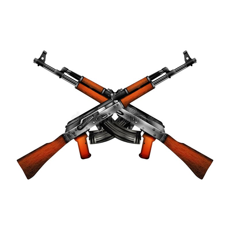 Realistic Vector of a Kalashnikov AK-47 Stock Vector - Illustration of ...