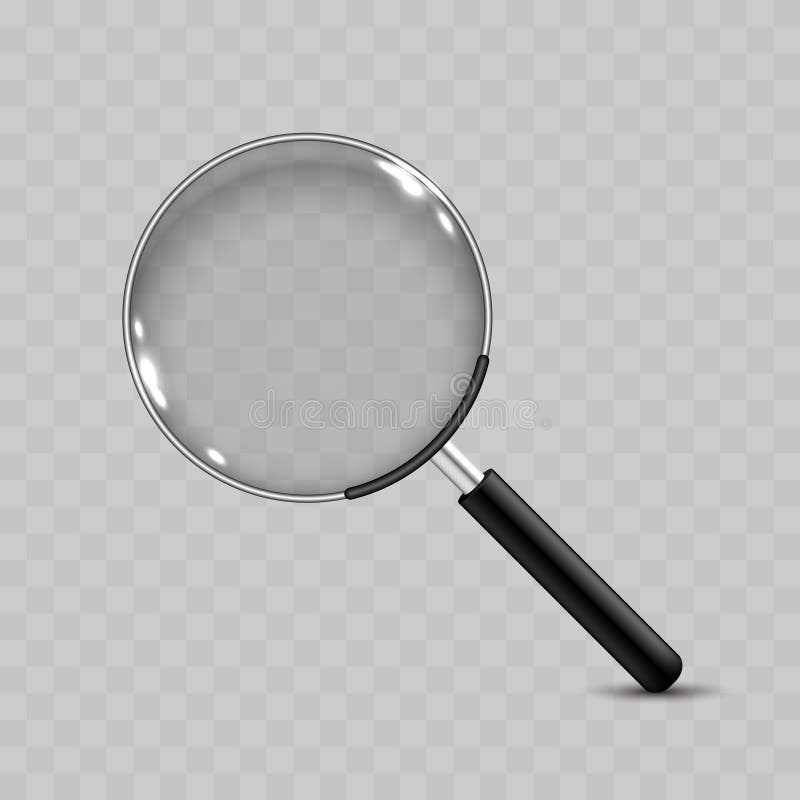 Realistic Magnifying Glass stock vector. Illustration of magnifier ...