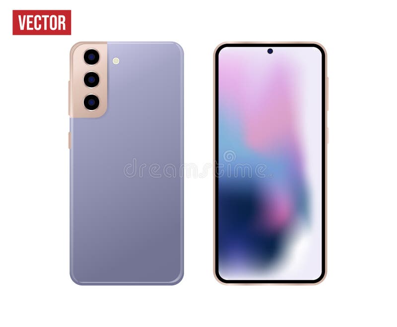 Samsung Galaxy S21 Ultra Mockup Realistic Vector Stock Vector ...