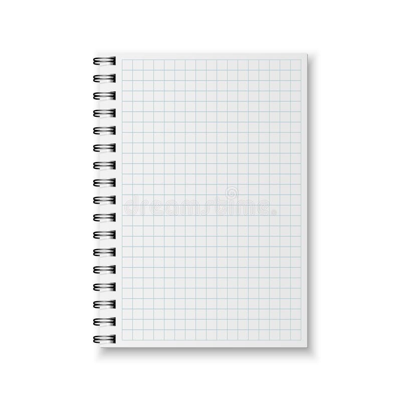 Realistic vector notebook stock vector. Illustration of book - 76472876