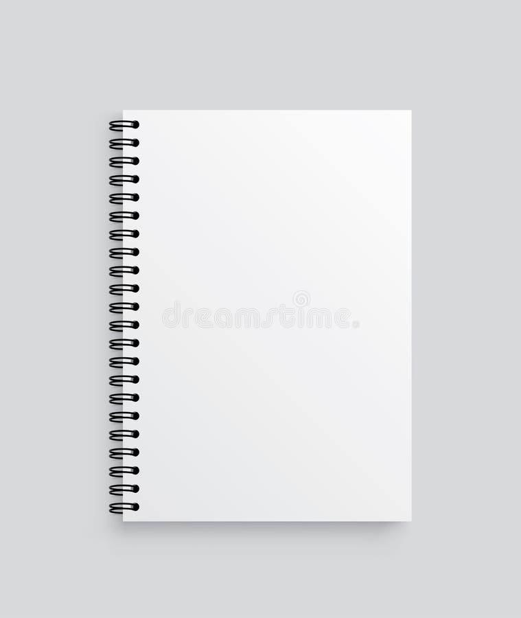 Realistic Vector Notebook. Front View. - Stock Vector Stock ...