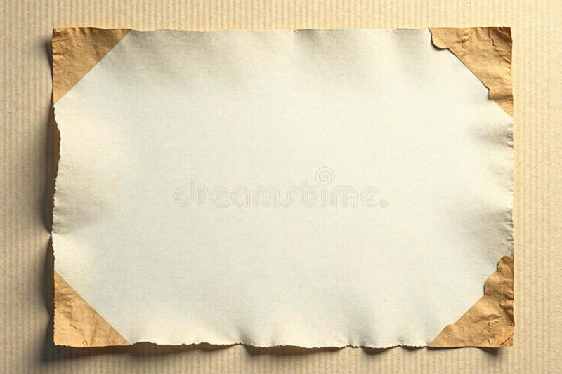 Realistic Vector Photo Frame with Subtle Shadow, Aged Paper Texture ...