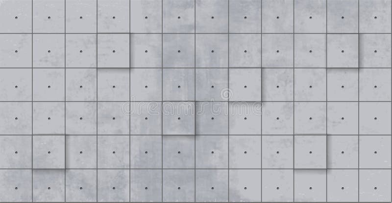 Realistic Vector Seamless Texture of Concrete Wall Stock Illustration ...
