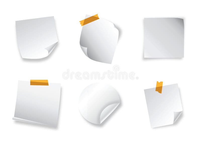 Realistic Vector Stickers with Peeling Corners Stock Vector ...