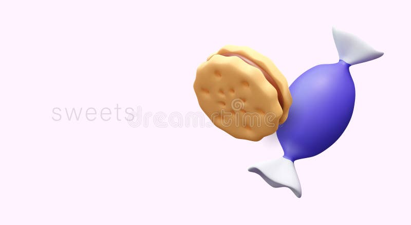 Realistic Vector Sweets with Reflections and Shadows Stock Vector ...