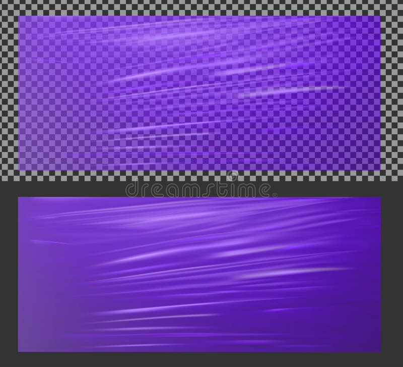 Realistic Transparent Plastic Wrapper Stock Vector - Illustration of ...