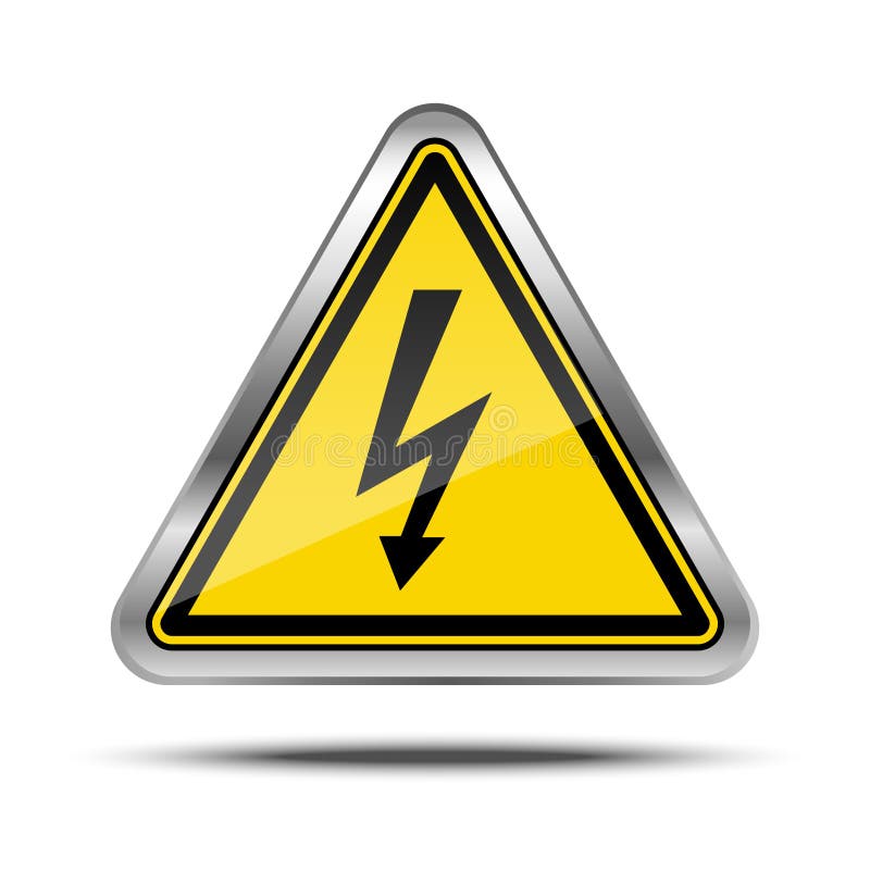 Warning Power Tool Hazard Symbol Sign, Vector Illustration, Isolate on ...