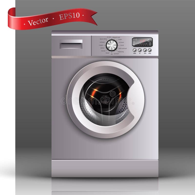 Inside Washing Machine View Stock Illustrations – 296 Inside Washing ...