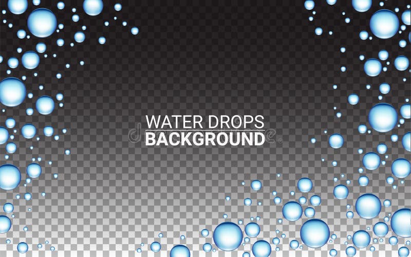 Realistic Vector Water Drops. Effect Realistic Design Elements Stock ...