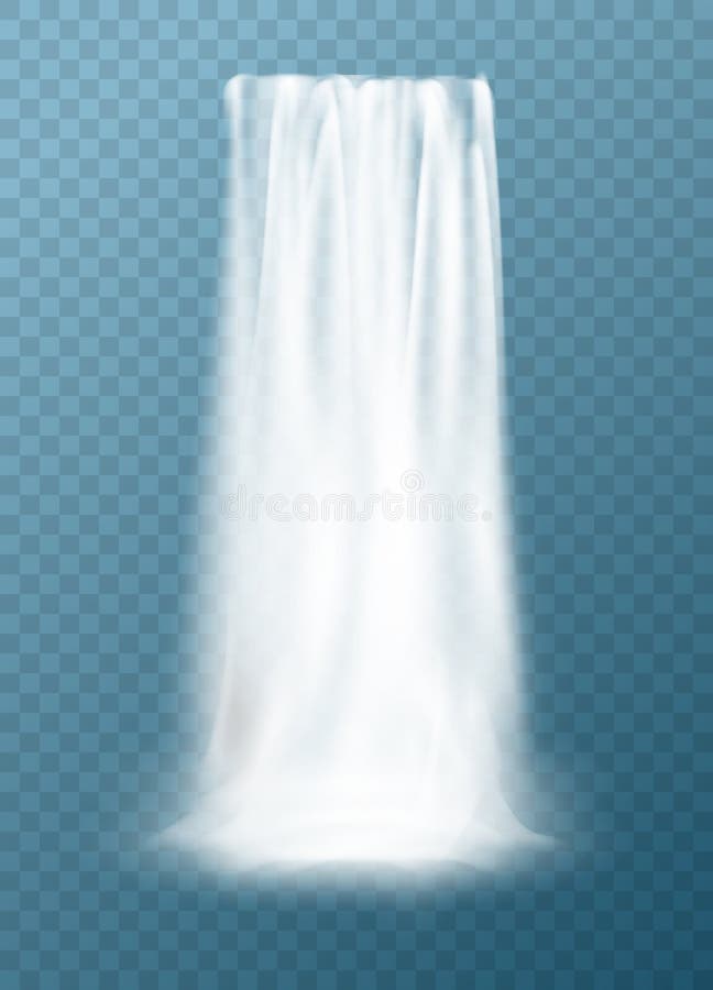 Realistic Vector Waterfall Design. Clear Water Element for Landscape ...