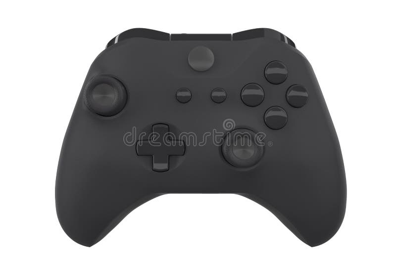 Realistic Video Game Controller Isolated on White with Clipping Path ...