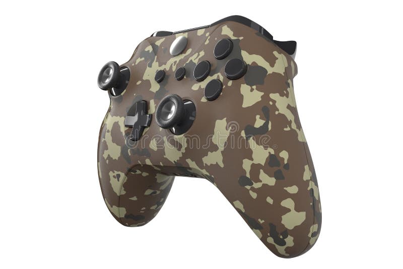 Realistic Video Game Controller Isolated on White with Clipping Path ...