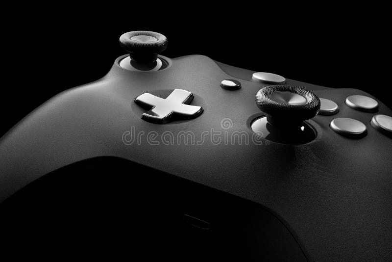 Realistic Video Game Controller in Noir Lights on Black Table ...