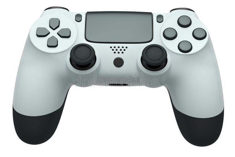 Realistic Video Game Controllers Attached To Touch Screen Isolated on ...