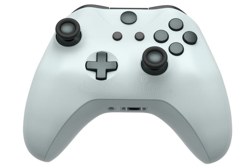 Realistic Video Game Controllers Attached To Touch Screen Isolated on ...