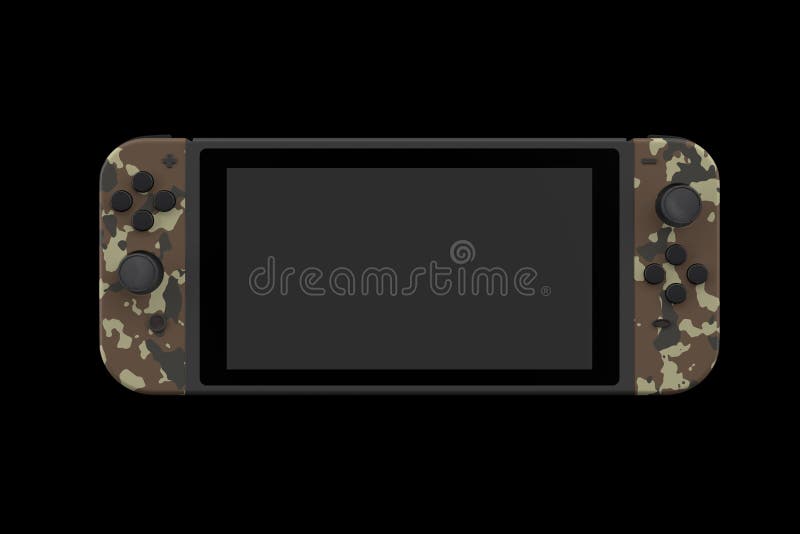 Realistic Video Game Controllers Attached To Touch Screen Isolated on ...