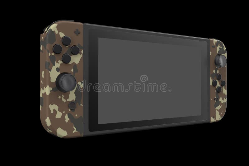 Realistic Video Game Controllers Attached To Touch Screen Isolated on ...