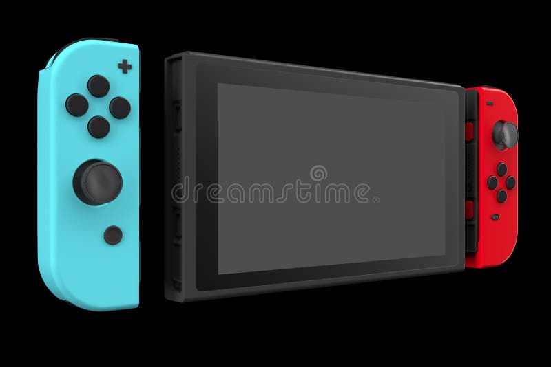 Realistic Video Game Controllers Attached To Touch Screen Isolated on ...