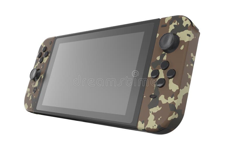 Realistic Video Game Controllers Attached To Touch Screen Isolated on ...