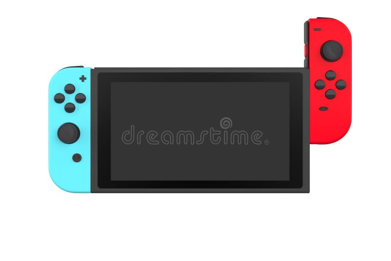 Realistic Video Game Controllers Attached To Touch Screen Isolated on ...